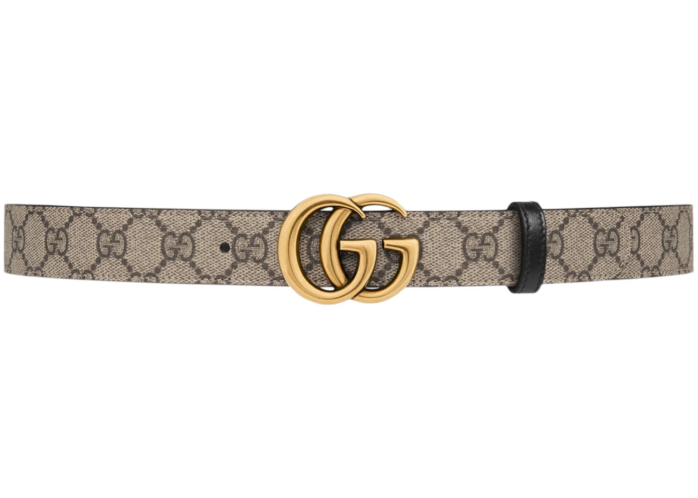Gucci GG Marmont Reversible Belt GG Supreme Beige/Ebony/Black – Sold Out